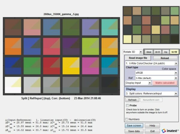 Color Correction Matrix (CCM) | Imatest