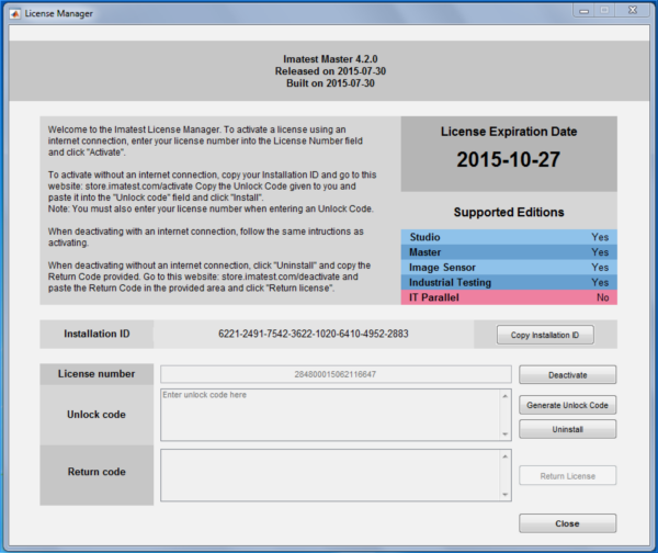 Finding your Installation ID or Computer ID | Imatest