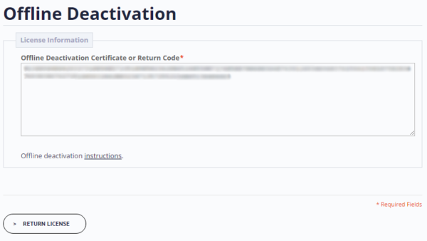 Deactivate Offline | Imatest