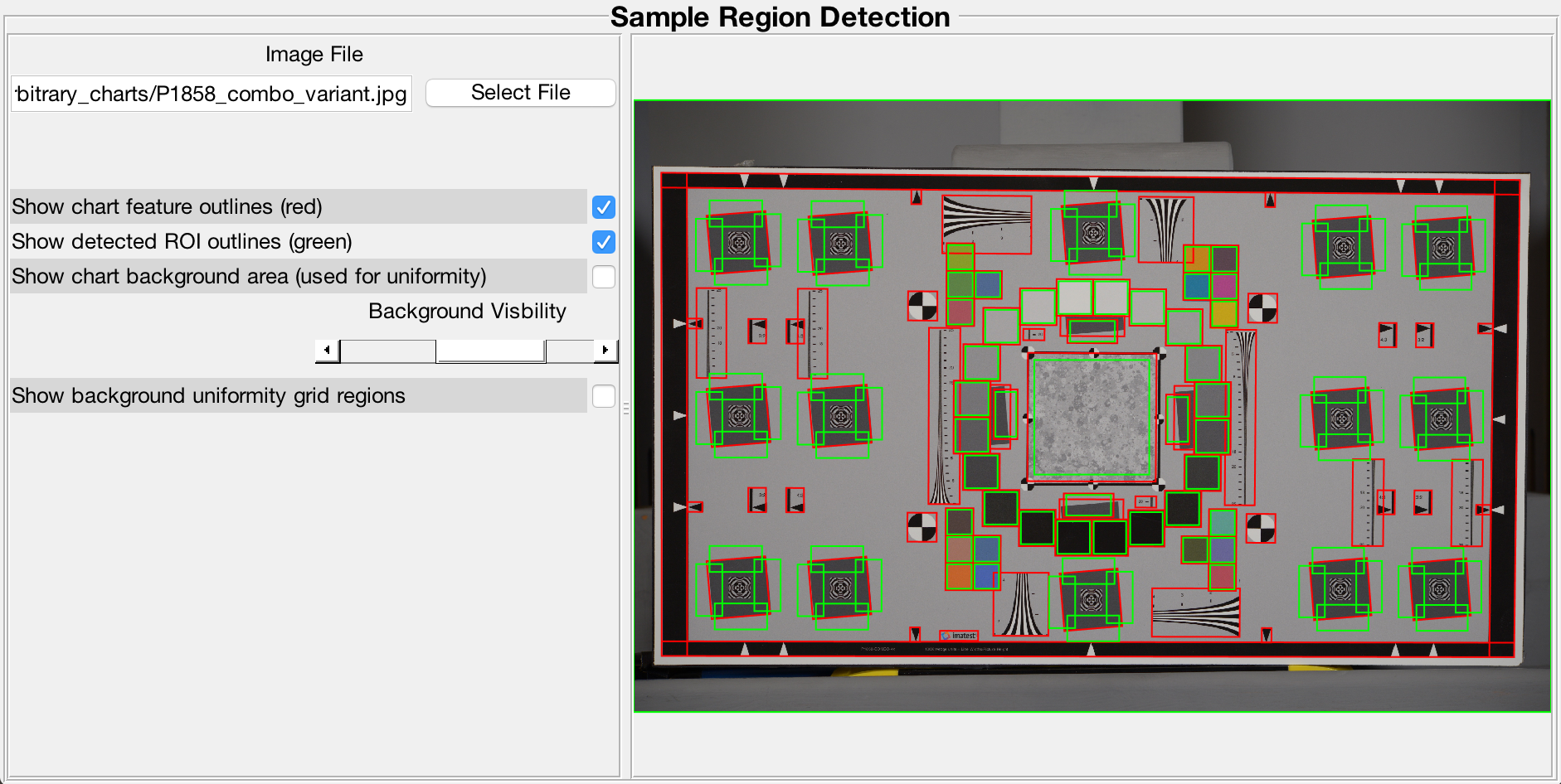 Chart Definition Utility | Imatest