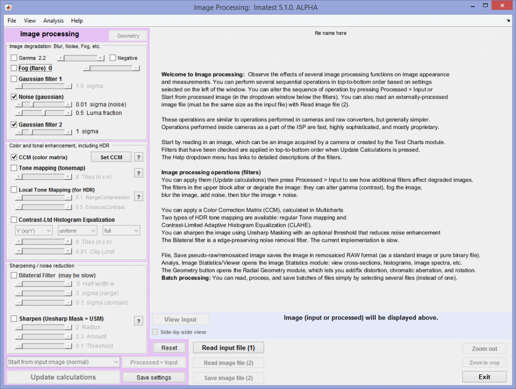 Image Processing | Imatest