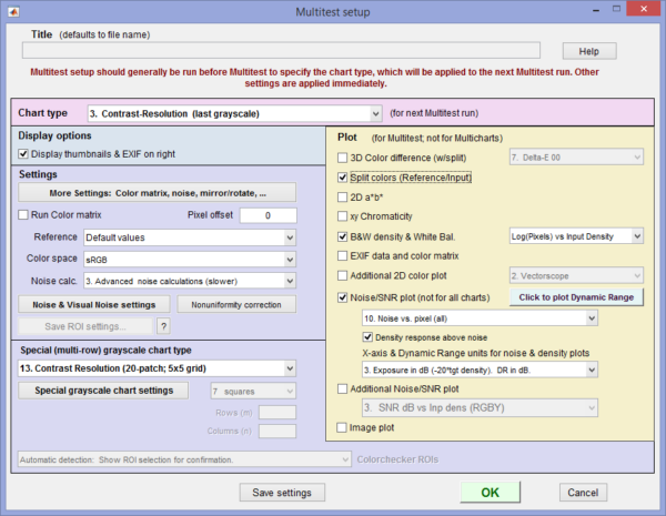Color/Tone Auto: fixed (batch-capable) analysis | Imatest