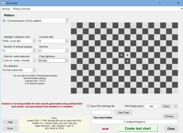 SVG Test Charts | Imatest