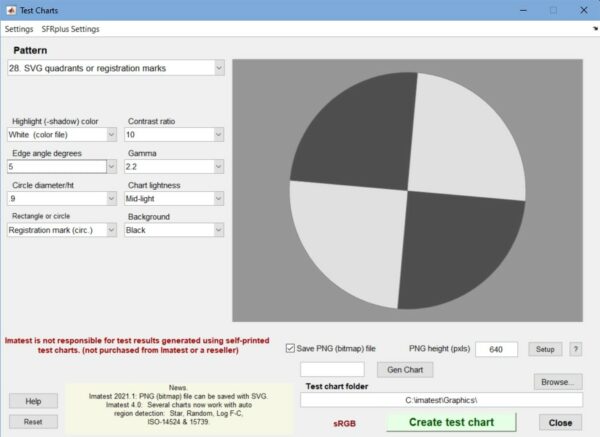 SVG Test Charts | Imatest