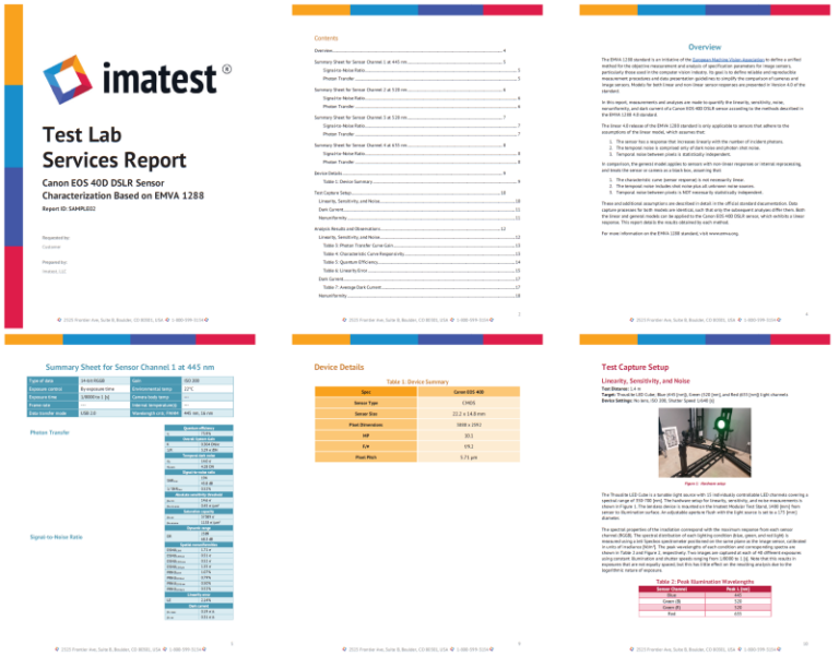 Test Lab Services | Imatest
