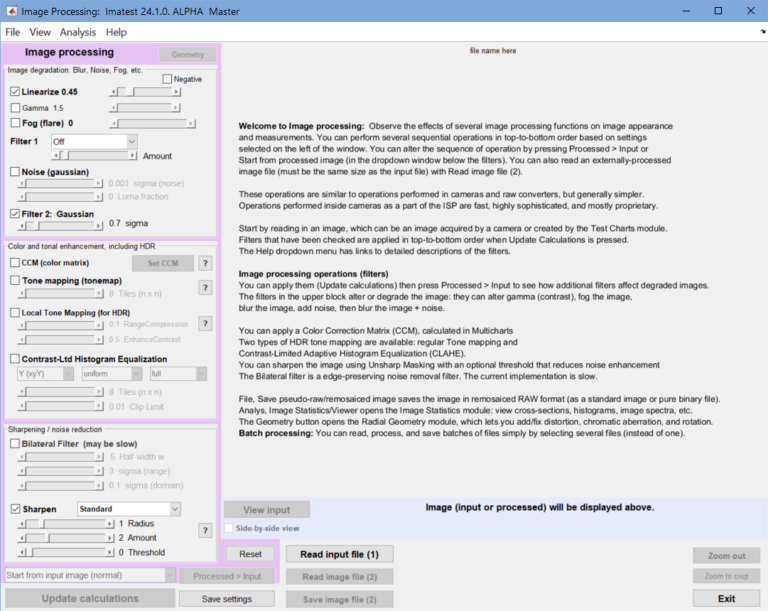 Image Processing | Imatest