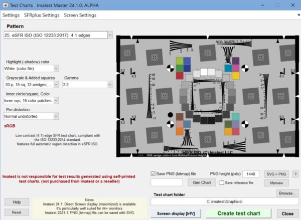 Using Test Charts | Imatest